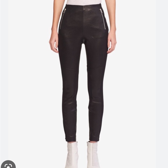 rag & bone | Pants & Jumpsuits | Rag Bone Marissa Leather Moto Leggings ...